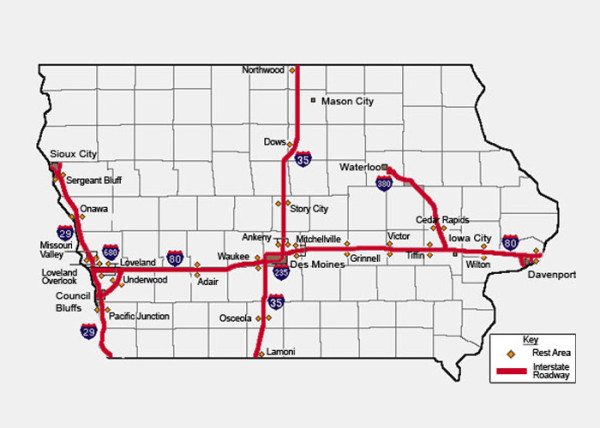 Iowa Seeks Sponsors For Rest Stops