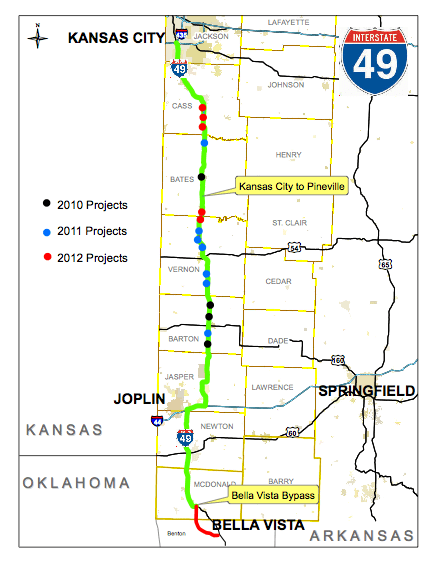 Missouri Interstate 49 Nearly Complete