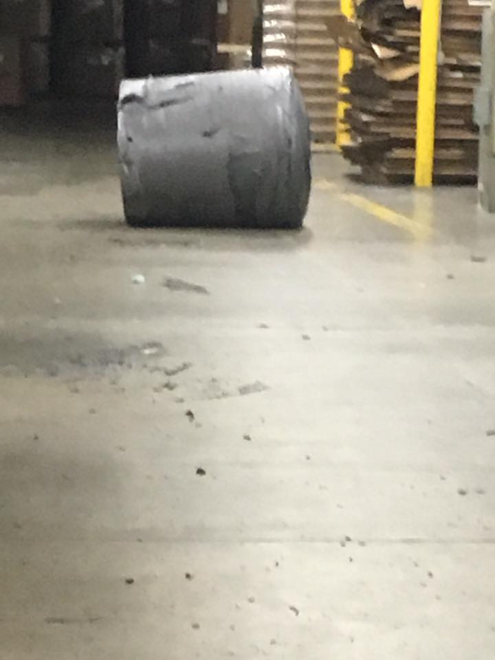 Employee Injured While Unloading Truck After Roll Of Plastic Explodes