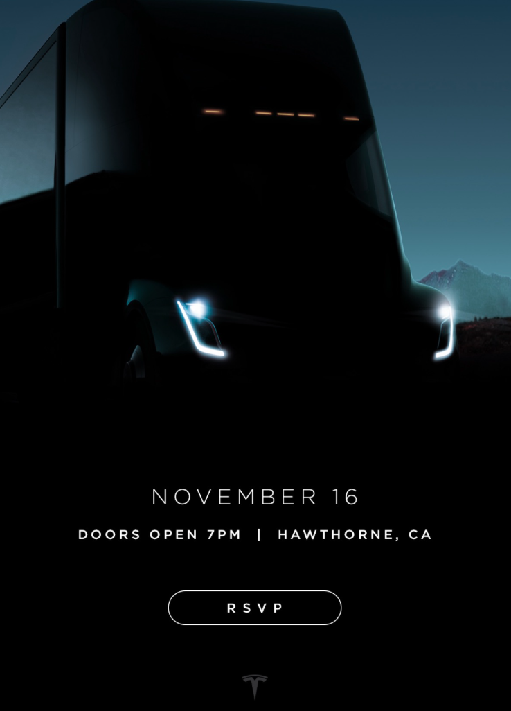 Tesla releases another teaser image of new electric truck