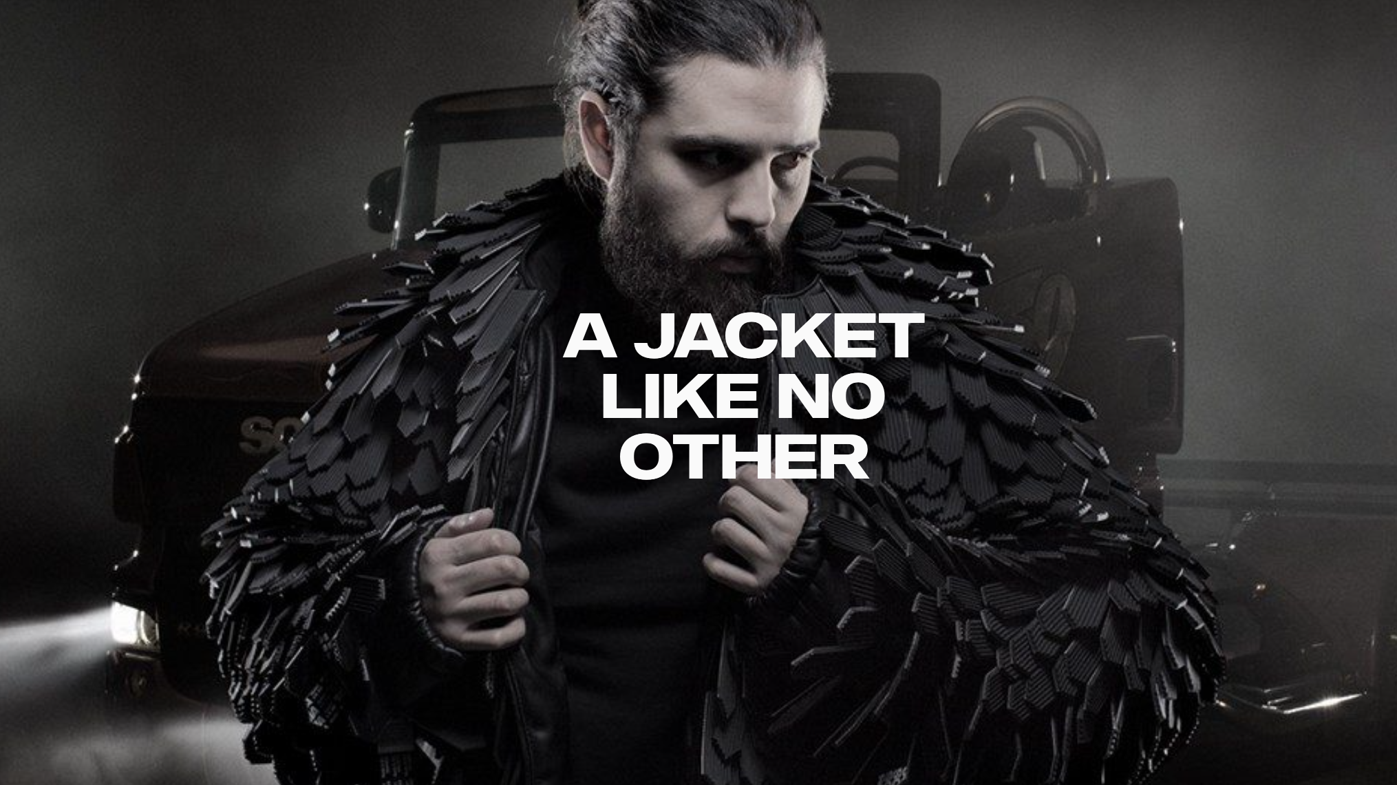 Scania creates trucker tribute jacket out of fan belts and ... wow