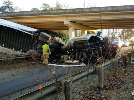 Truck driver killed in crash off of I-40 bridge