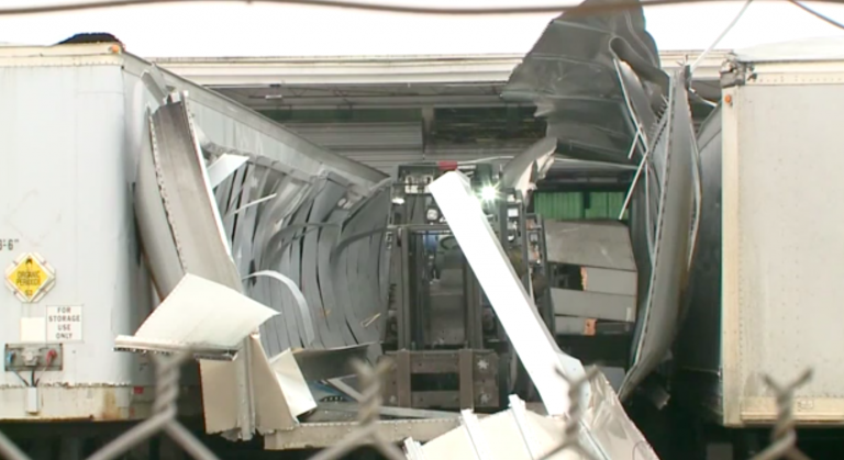 Two hurt in explosion at UPS Freight