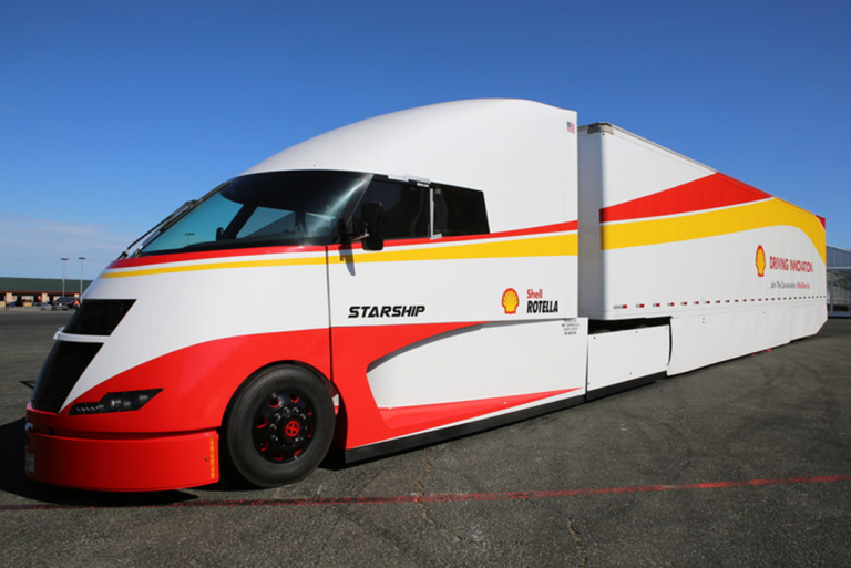 Shell Airflow Starship semi truck aims for a fuel efficiency record