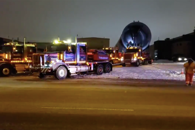 Historic 'super load' begins four day journey