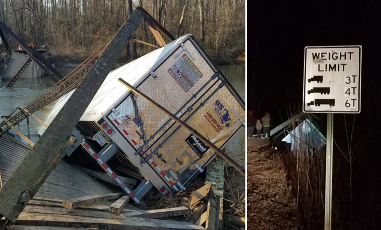 Trucking company and driver sued after following GPS onto 6 ton bridge ...