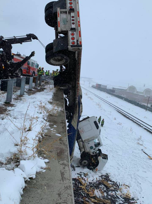 Trucker survives terrifying plunge off Colorado bridge