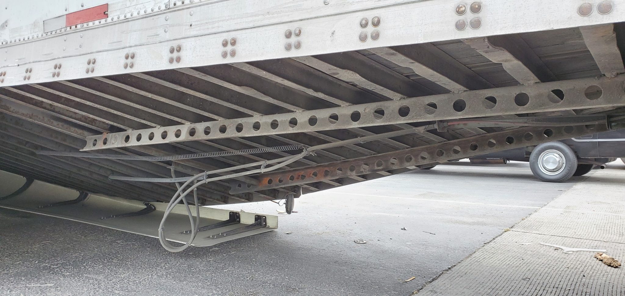 CHP blames forklift for massive trailer failure