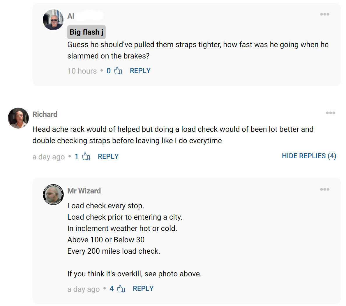 Here's a reminder on the importance of proper load securement