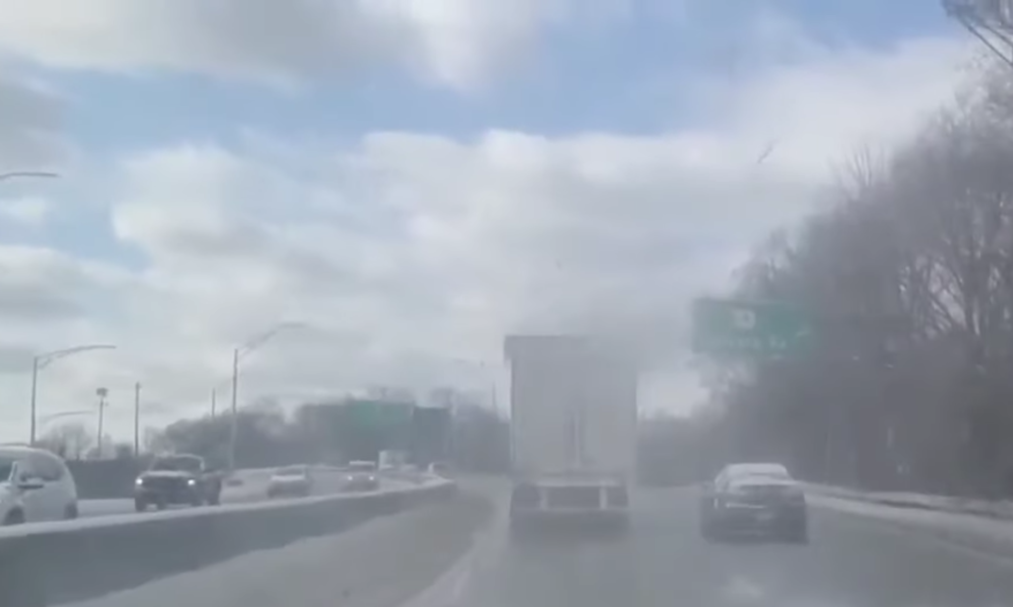 Video footage of ice flying off highway-speed semi trucks prompts ...