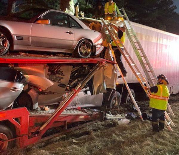 Indiana troopers investigate two semi crash that claimed the life of a ...