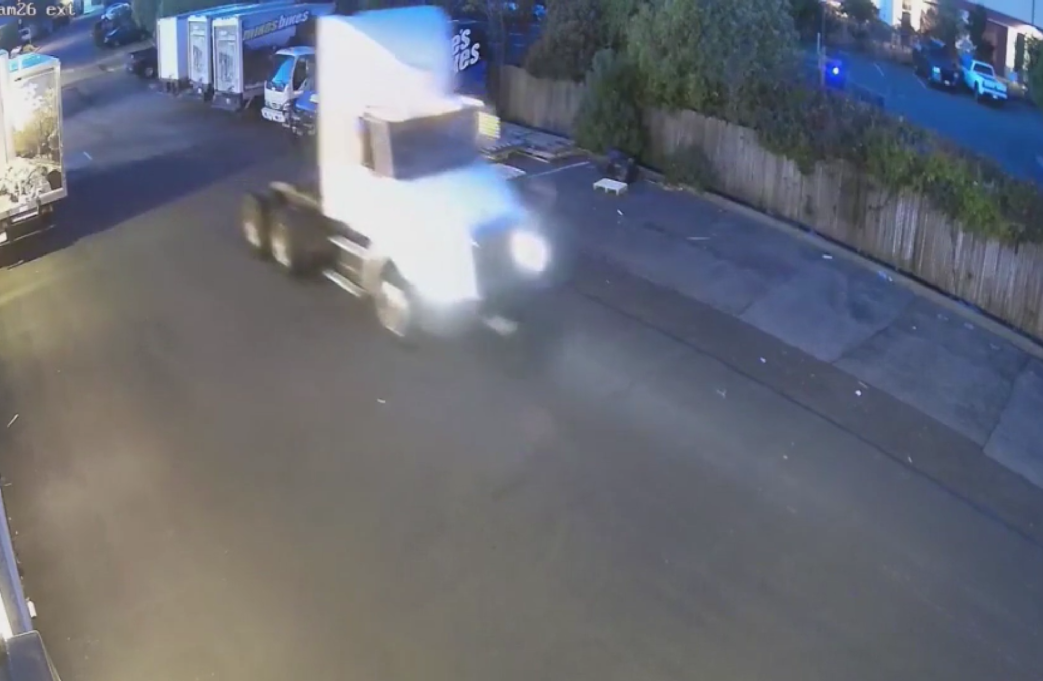 Stolen semi used to hijack shipping container stuffed with donated bikes