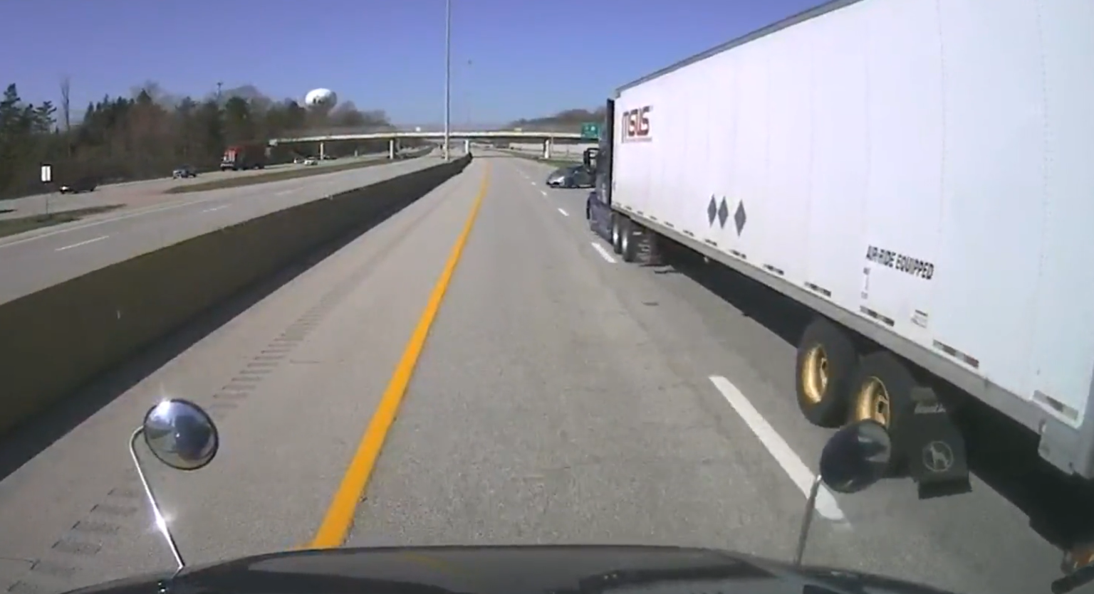 WATCH: Motorist uses emergency vehicle turnaround to drive right into ...