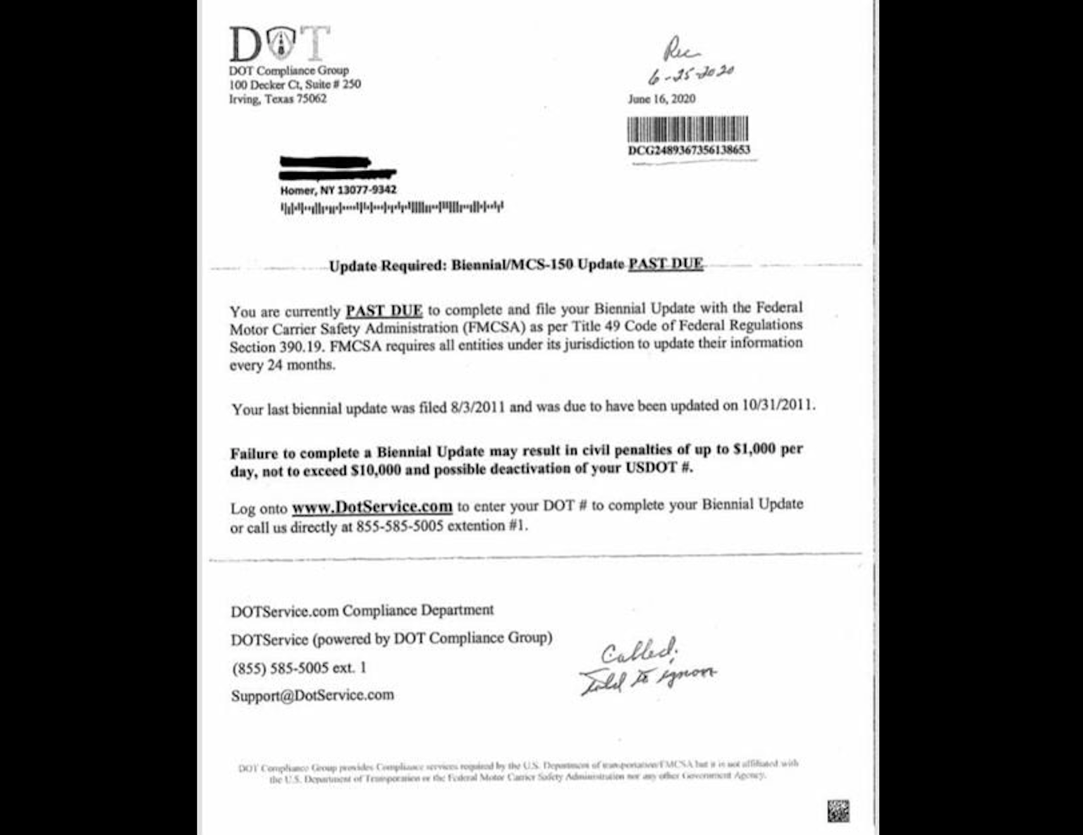 FMCSA issues warning about 'misleading marketing' targeting truckers