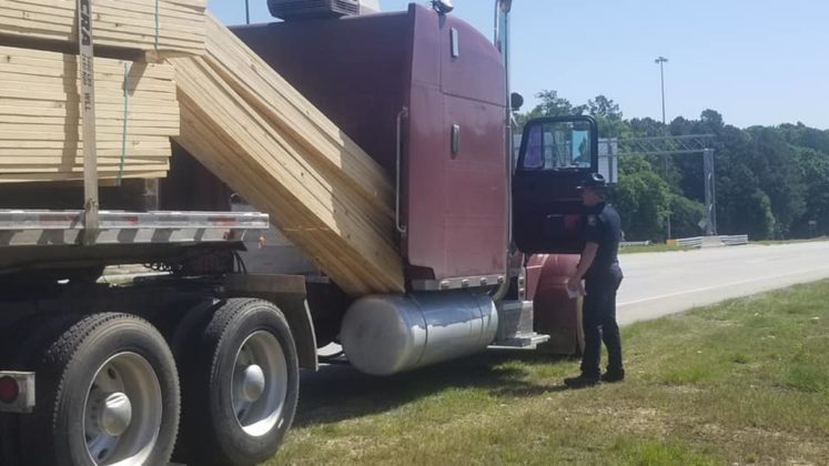 Truck driver's load shifts at the worst possible time