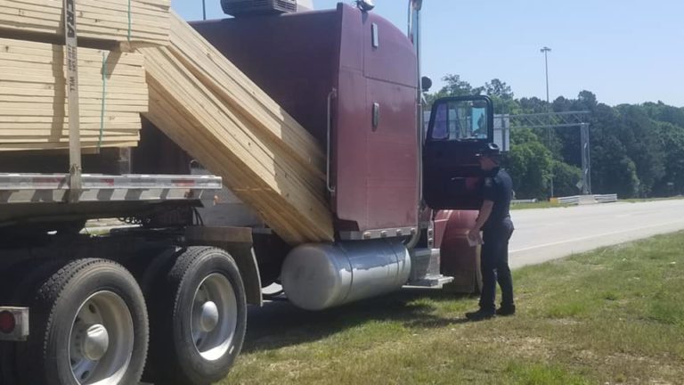 Truck driver's load shifts at the worst possible time
