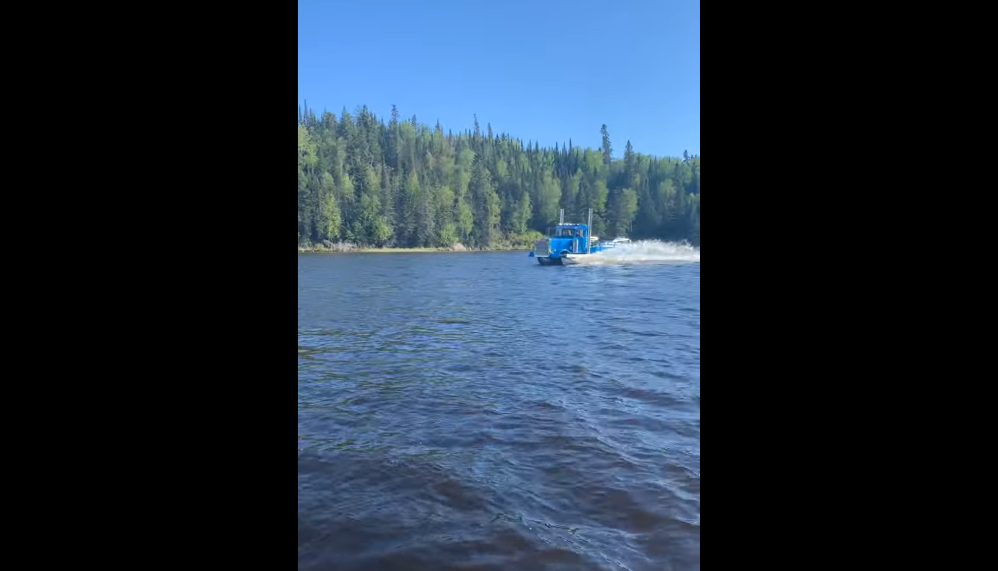 VIDEO: Forget custom semis, here’s a custom semi boat
