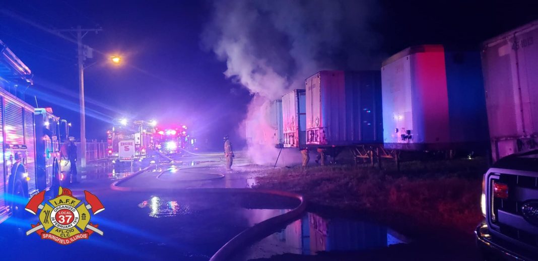 Multiple overnight truck fires in Illinois prompt arson investigation