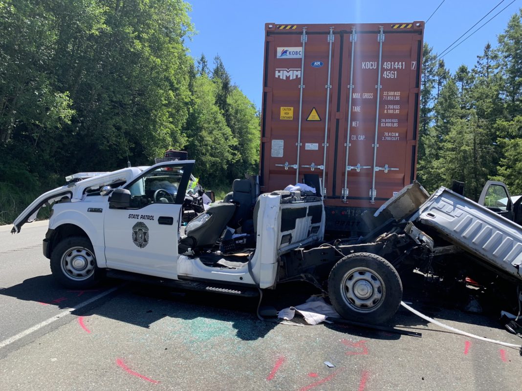 Trooper seriously injured after being struck by a pickup during CMV ...
