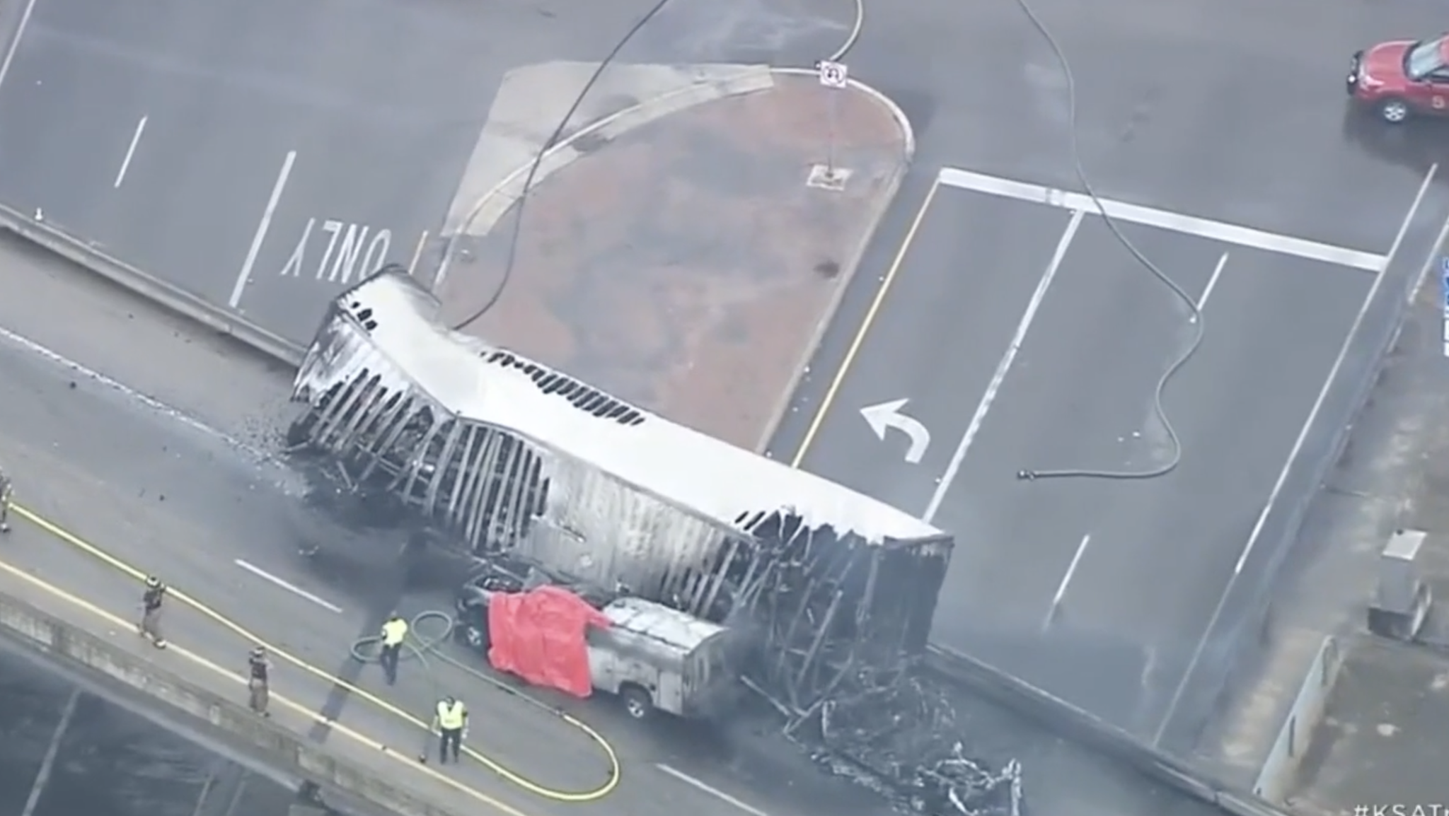 ‘Meat product’ spilled from semi truck leaves three dead after slippery ...