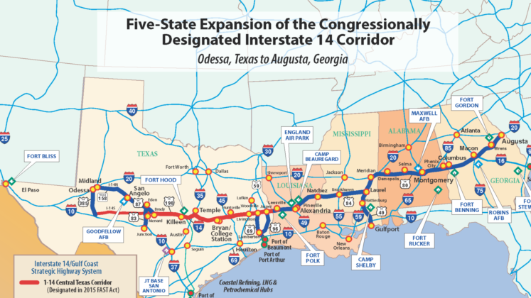 Infrastructure bill amendment proposes highway connecting 12 military ...