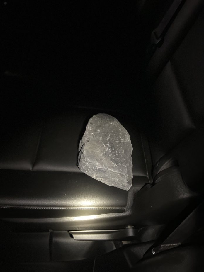 Two semi trucks struck by rocks thrown from overpass, police seeking ...