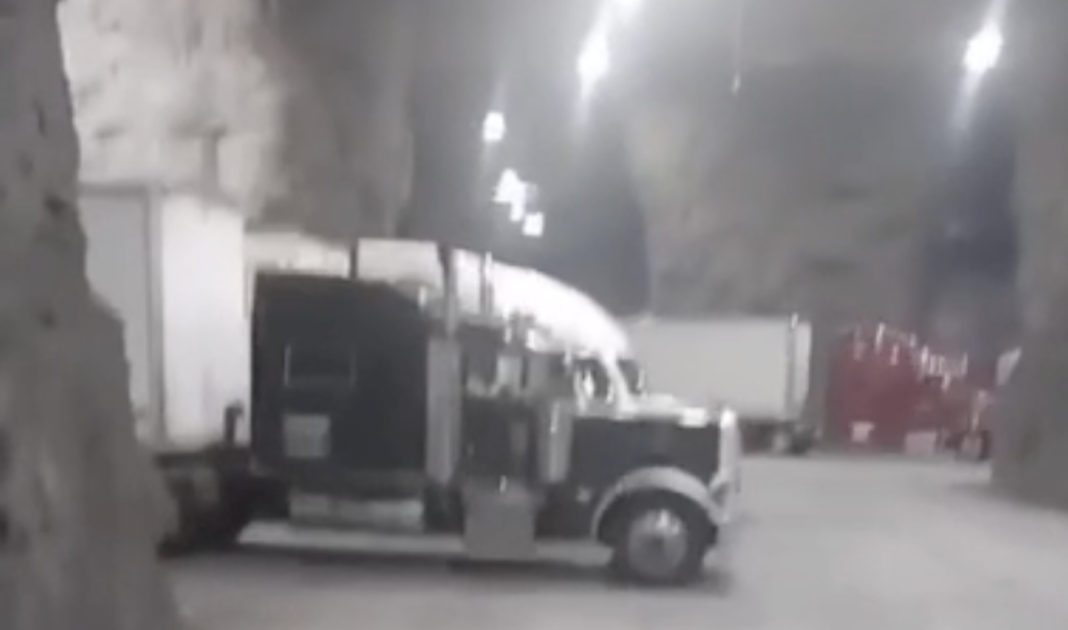VIDEO: Trucker thinks these underground tunnels are definitely sus