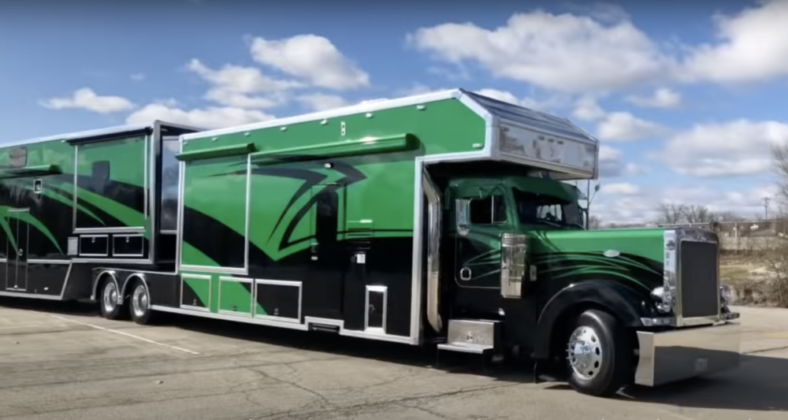 Take a video tour of the Bootleggers Pulling Team custom truck and trailer