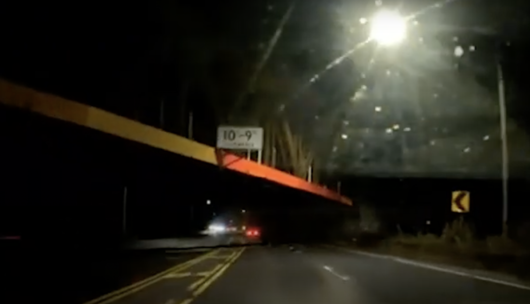 Dash cam catches big rig striking notorious 10 foot 9 inch Onondaga ...