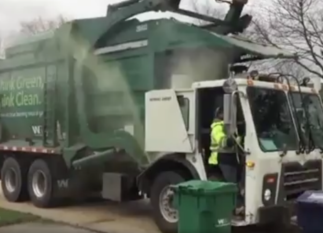 WATCH: Garbage truck bursts into flames while picking up trash WATCH: Garbage truck bursts into flames while picking up trash