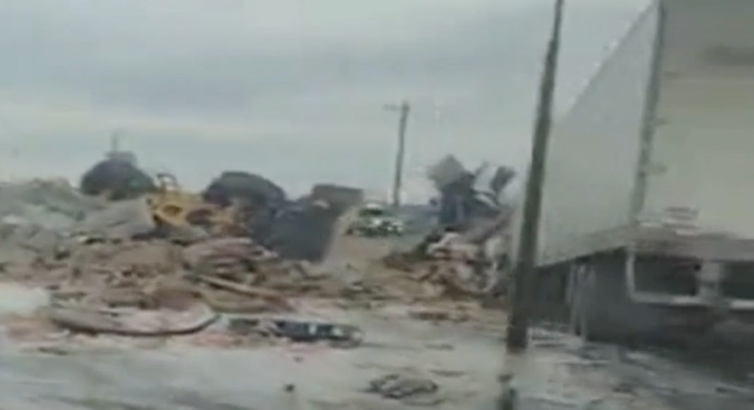 One dead after semi truck crashes into second turning rig