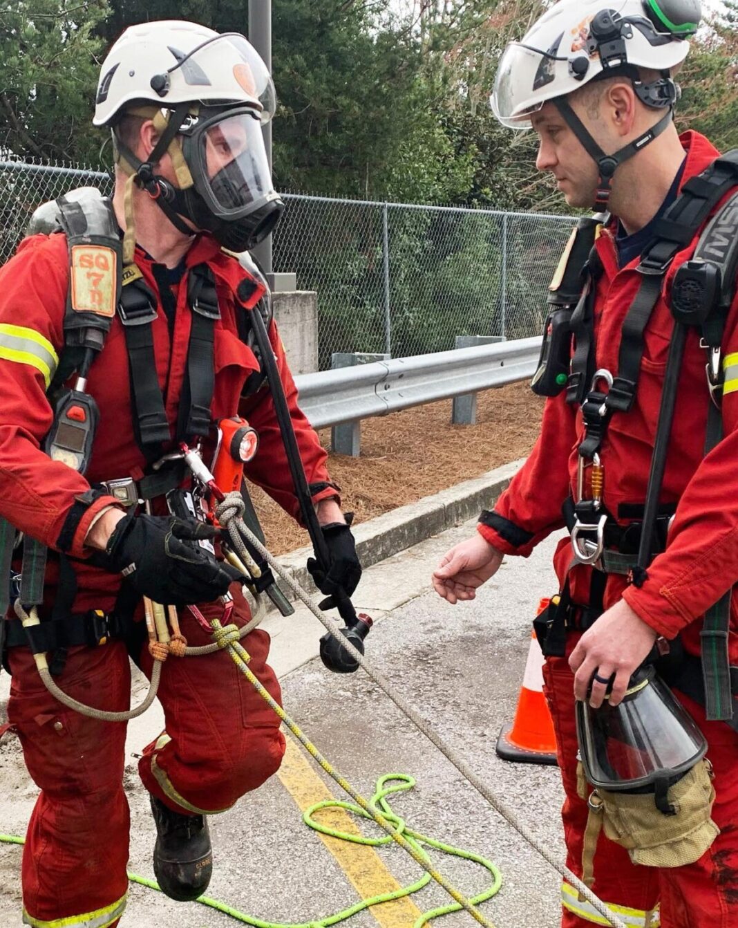 Georgia firefighters rescue trucker's canine companion after she fell into storm sewer drain