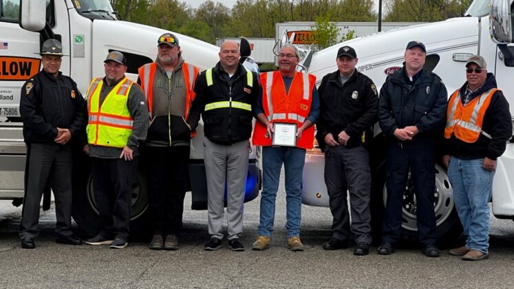 Ohio State Highway Patrol recognizes trucker for 4 million mile achievement
