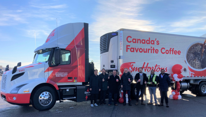 Tim Hortons adds Volvo electric trucks to fleet