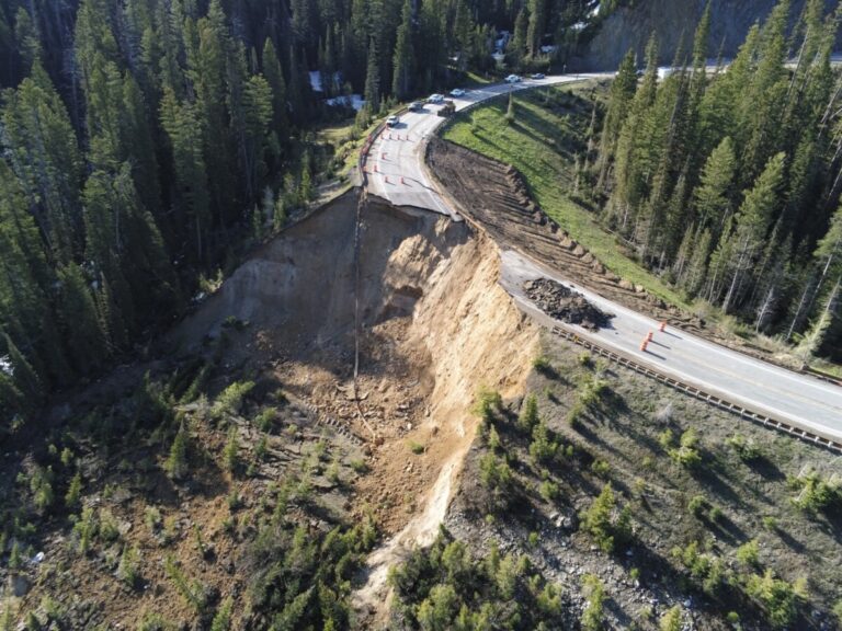 Teton Pass collapses due to landslide, long term closure expected