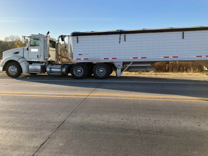 Troopers sideline tractor trailer for frame that was 'completely broke'