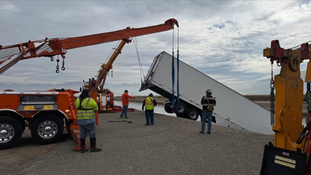 Truck driver's body found in big rig submerged in California aqueduct