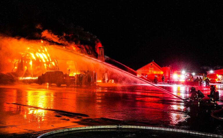 Family-owned trucking company burned to the ground by fire from ...