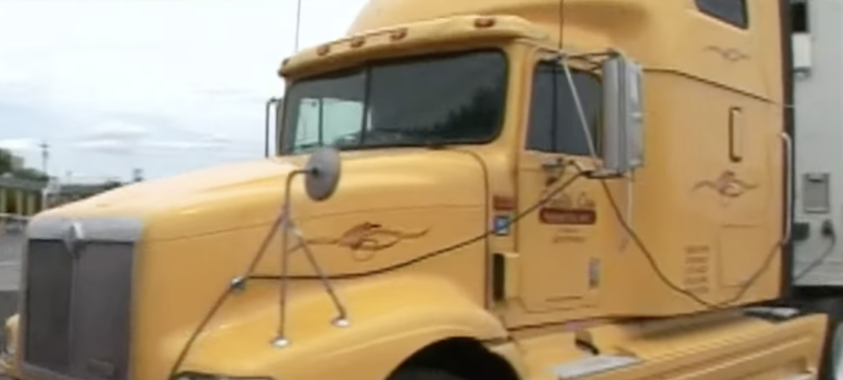 Truck driver in distinctive yellow rig on trial for 3rd out of 10 ...