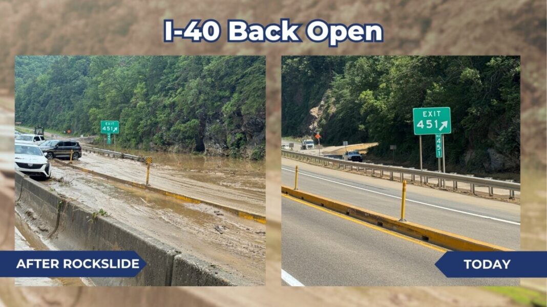 I-40 at North Carolina/Tennessee line reopens one lane in each ...