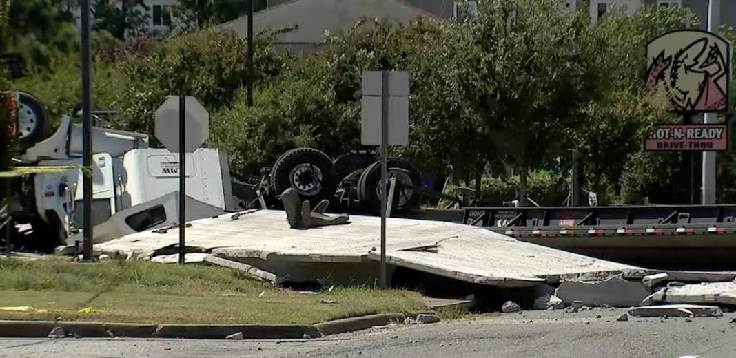 Sign spinner dead after tractor trailer lands on him in crash with ...