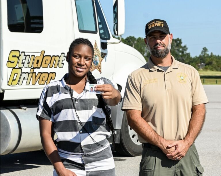 Florida sheriff celebrates first female inmate to graduate from jail's ...