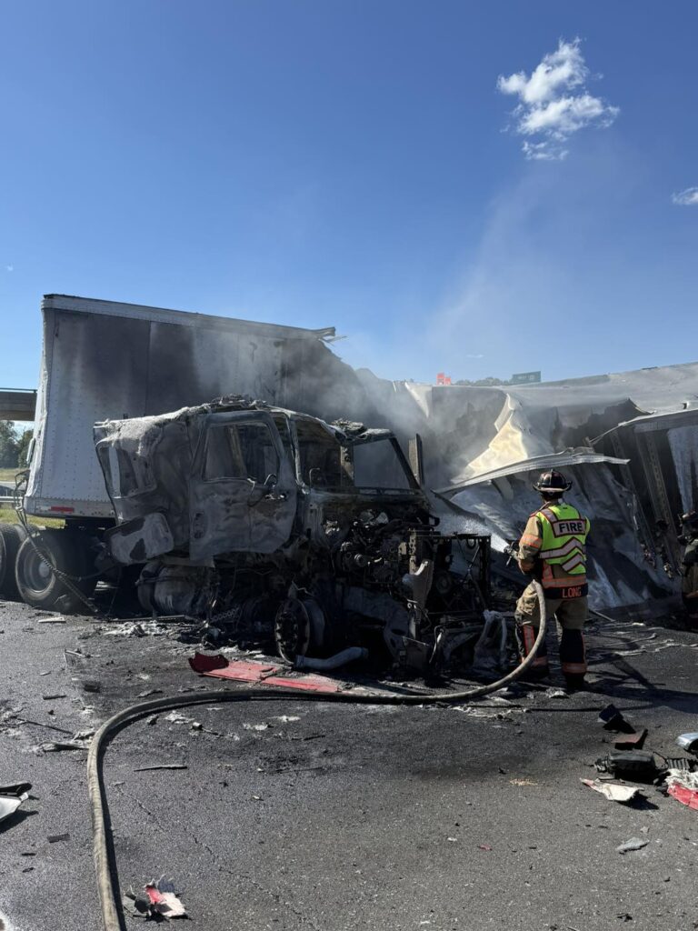 'Multiple explosions' reported in I-44 crossover crash involving tractor trailers