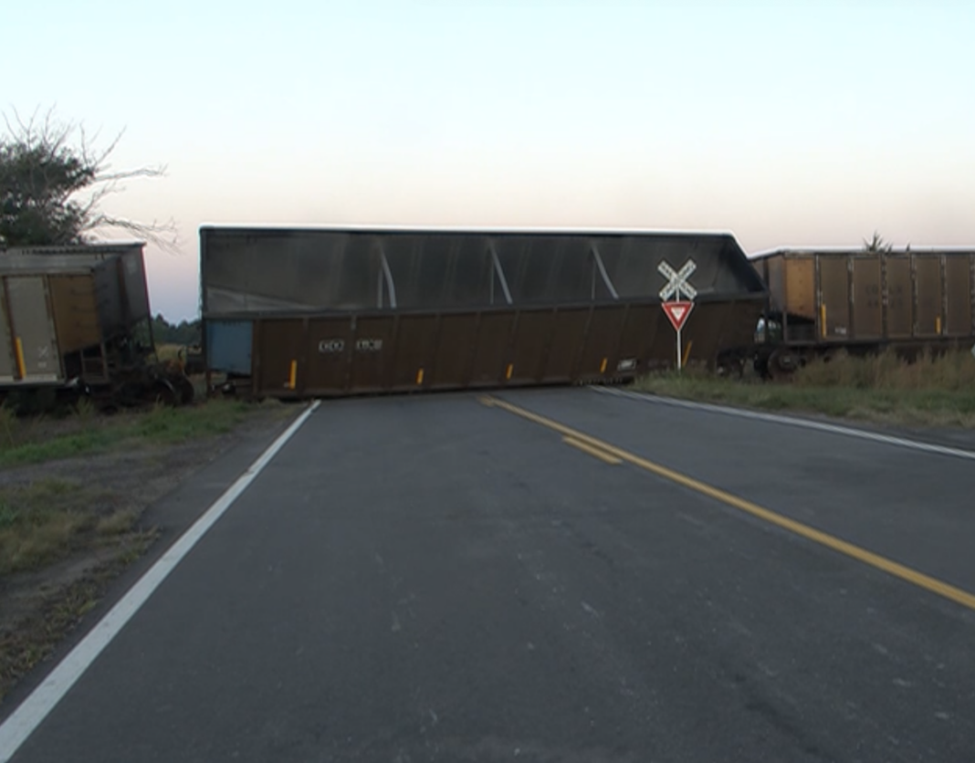 Semi truck crashes into parked train in Nebraska
