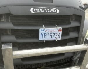 CHP calls semi truck's faked license plate 'a serious offense'