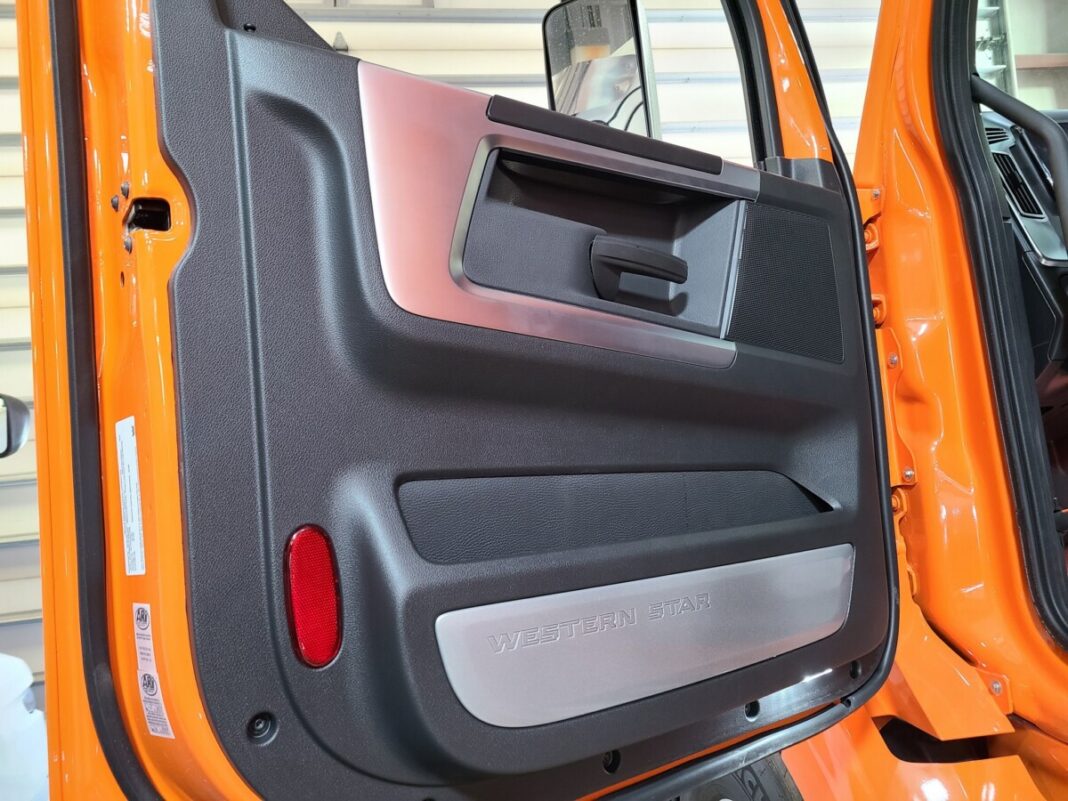 Get a closer look inside this eye-catching tangerine Western Star 57X ...