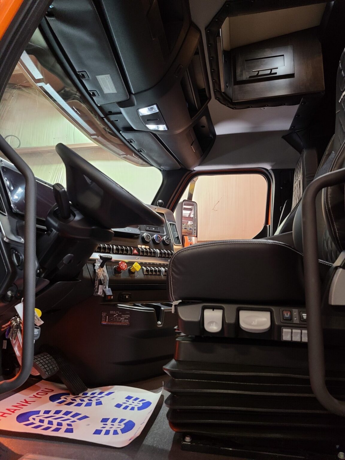 Get a closer look inside this eye-catching tangerine Western Star 57X ...