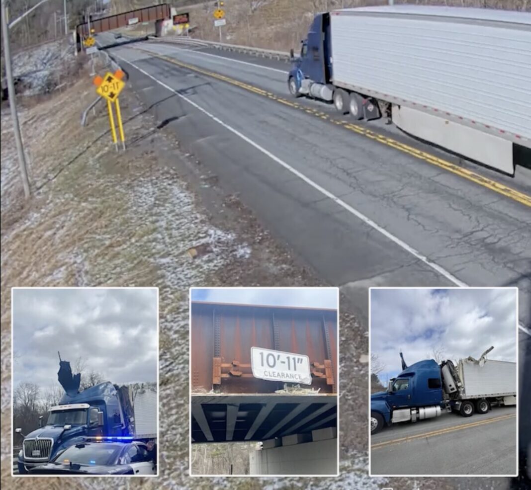 New York State DOT says semi truck driver was following GPS in bridge ...