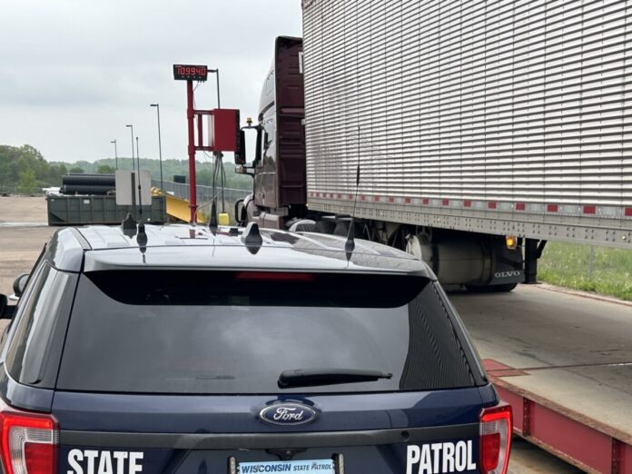Wisconsin troopers stop semi truck for 30,000 pound weight violation